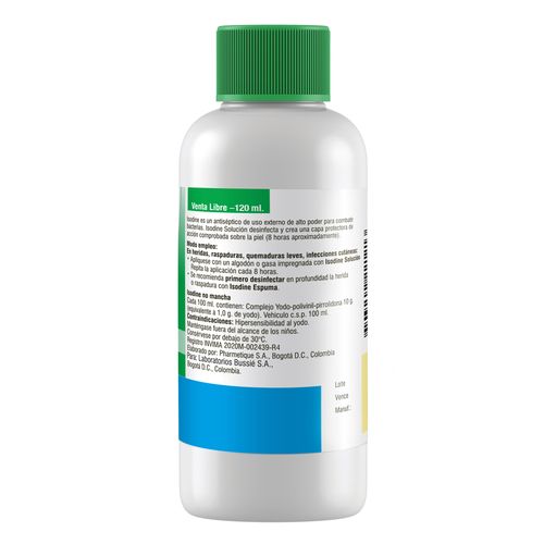 ISODINE SOLUCION 120 ML - Droguerias Maluvi